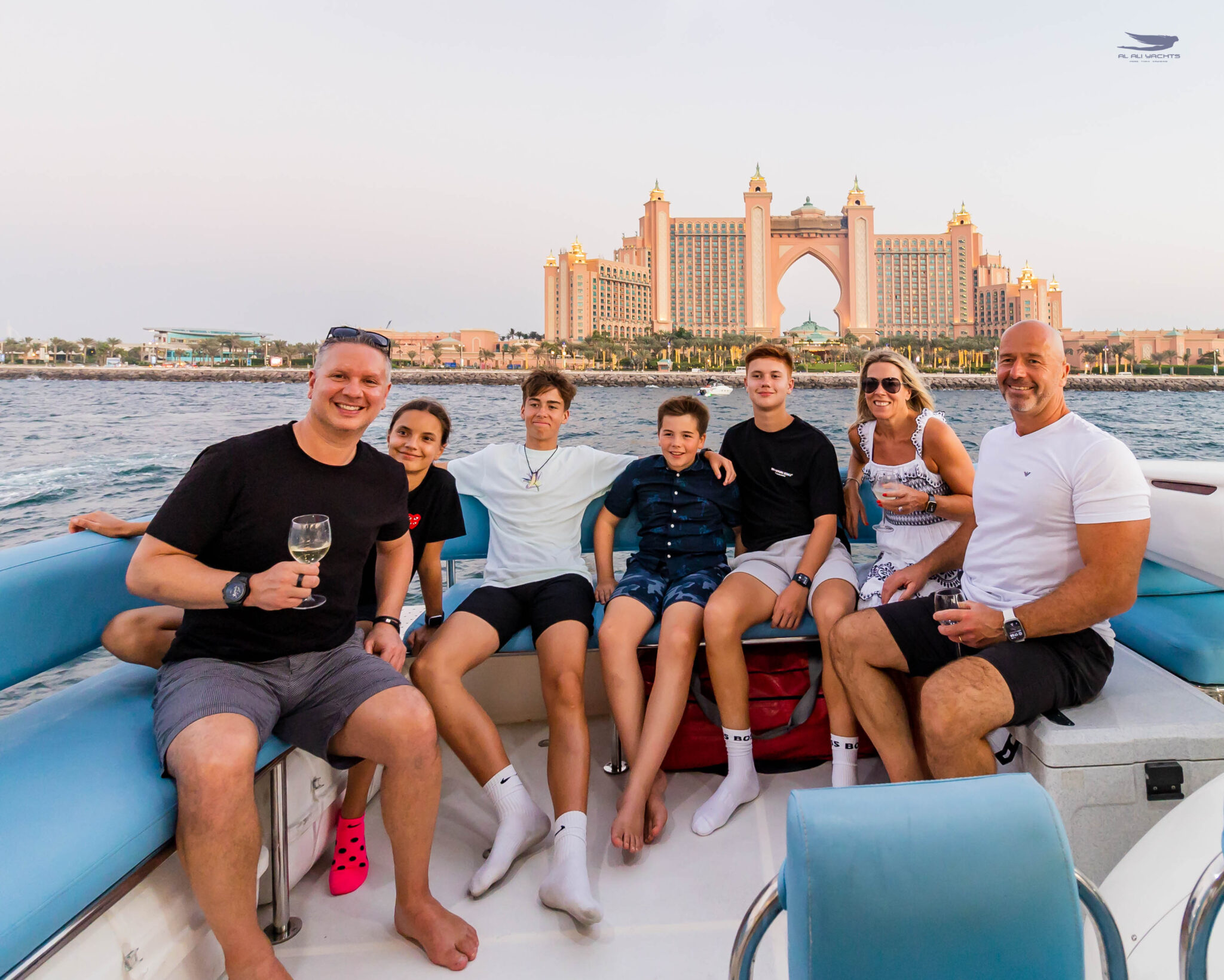 Palm Jumeirah sightseeing cruise by al ali yachts rentals